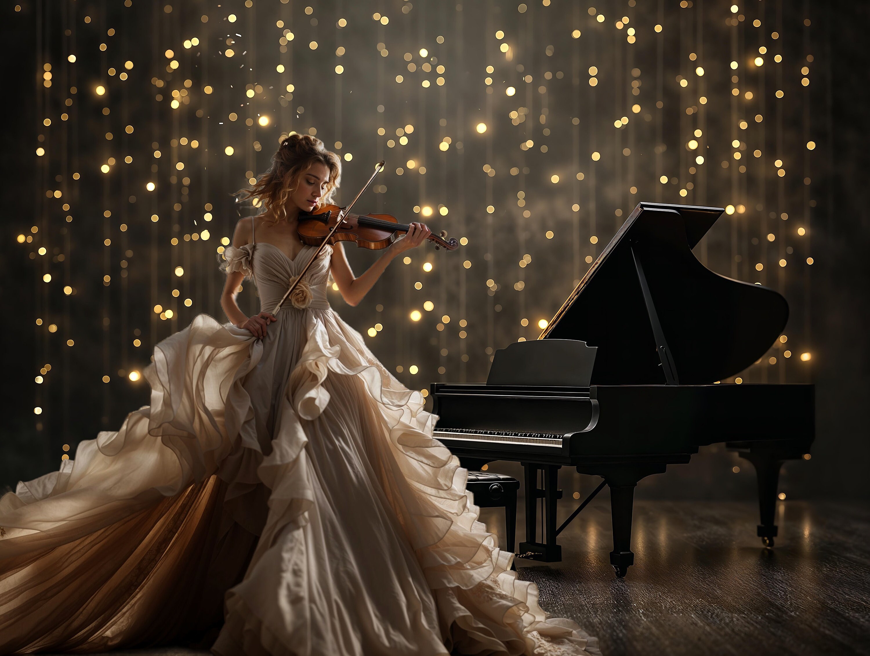 Stage Piano Digital Photography Backdrop Piano Backdrop Musician ...