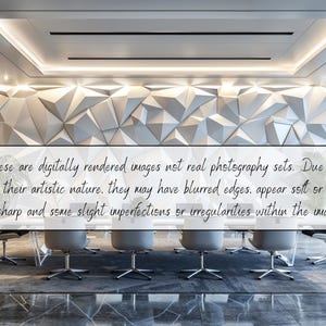 3D Panel Wall Virtual Background for Zoom Meeting Geometric Shape ...
