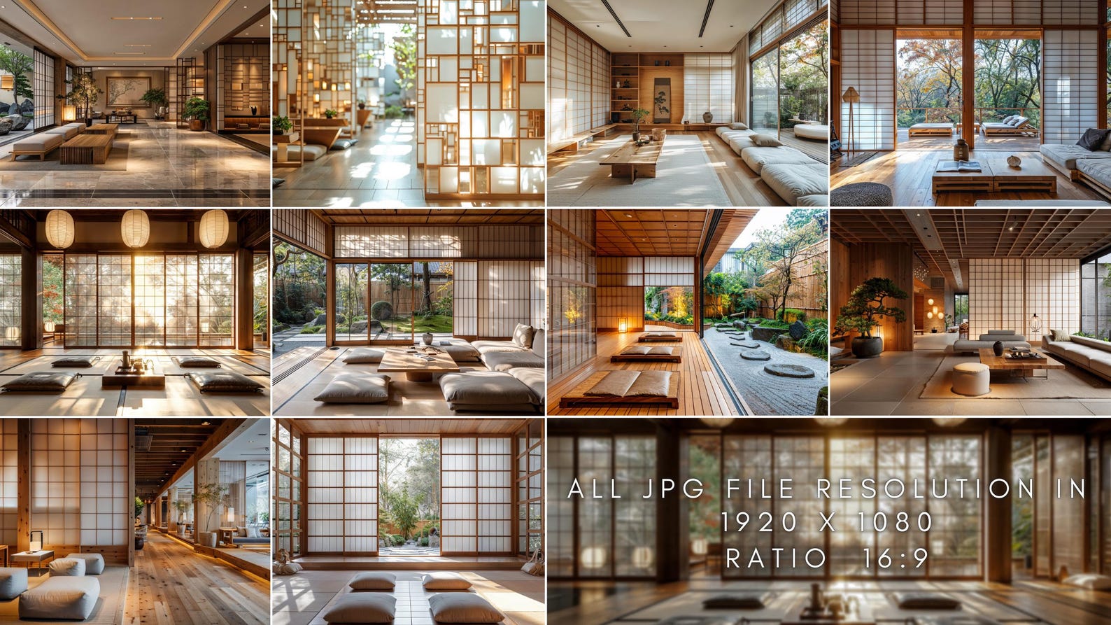 Japanese Shoji Panel Zoom Background for Virtual Meetings, Japan Style ...