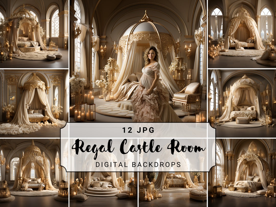 Regal Castle Room Digital Photography Background Elegance Maternity ...