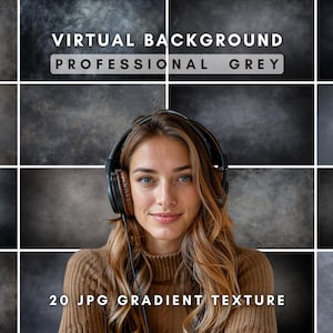 Professional Gray Zoom Background, Grey Texture Virtual Backdrop for ...
