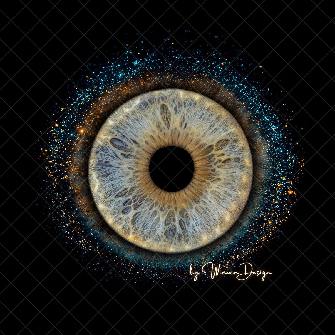Macro Eye Overlay Frame Iris Photography Backdrop – Easy Eye Insert ...