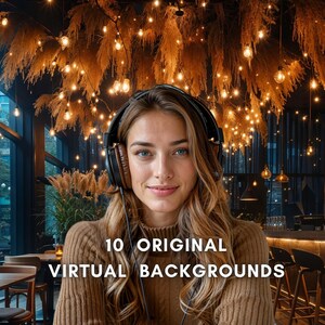 Cozy Cafe Virtual Background for Zoom Meeting Cafe Interior Virtual ...
