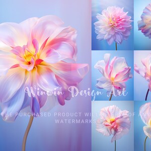 50 Flower Digital Backdrop Colorful Floral Digital Background - Etsy