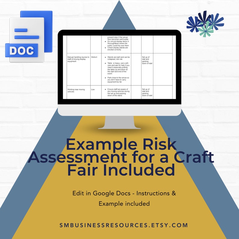 Risk Assessment Template for Small Businesses. Record and - Etsy UK