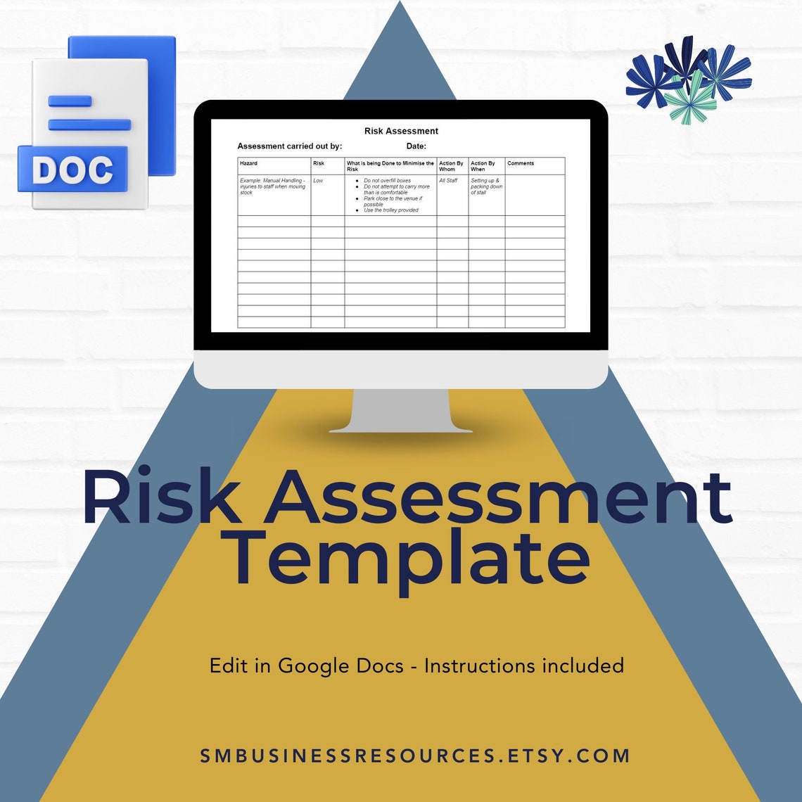 Risk Assessment Template for Small Businesses. Record and Document Risk ...