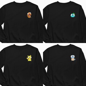Pokemon Inspired, Funny Bulbasaur, Embroidered Sweater / Sweatshirt - Etsy