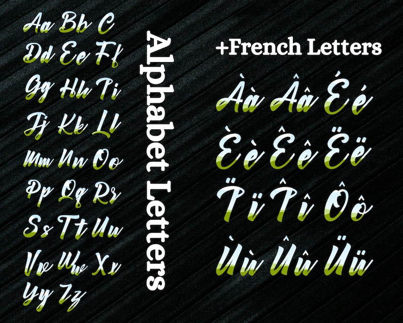 Canva Frames Alphabet, Customizable Handwritten Script Alphabet, Drag ...