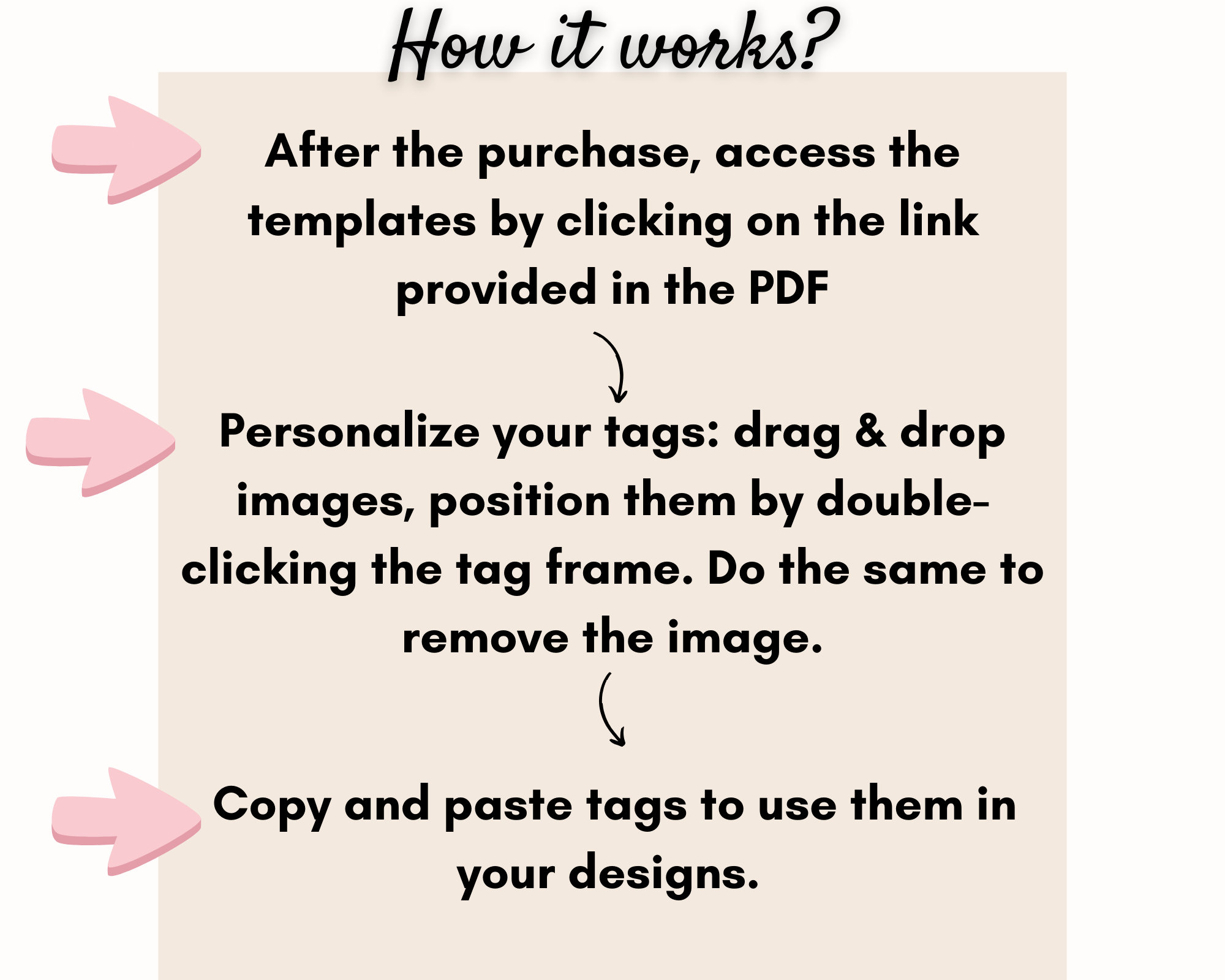 50 Custom Tags, Canva Tag Templates, Drag and Drop Your Image, Editable ...