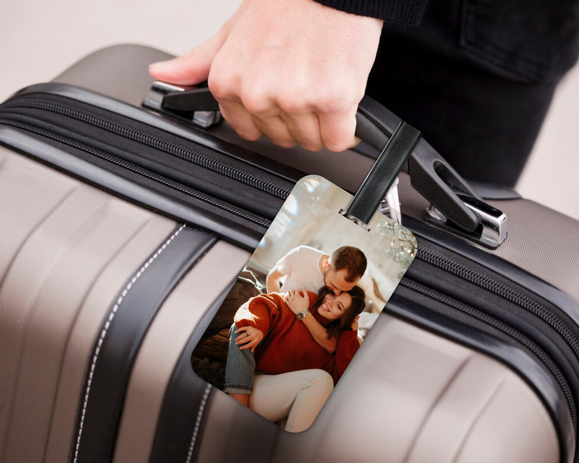 Sublimation Luggage Tags, Mockup, Luggage Tags Personalized, Leather ...