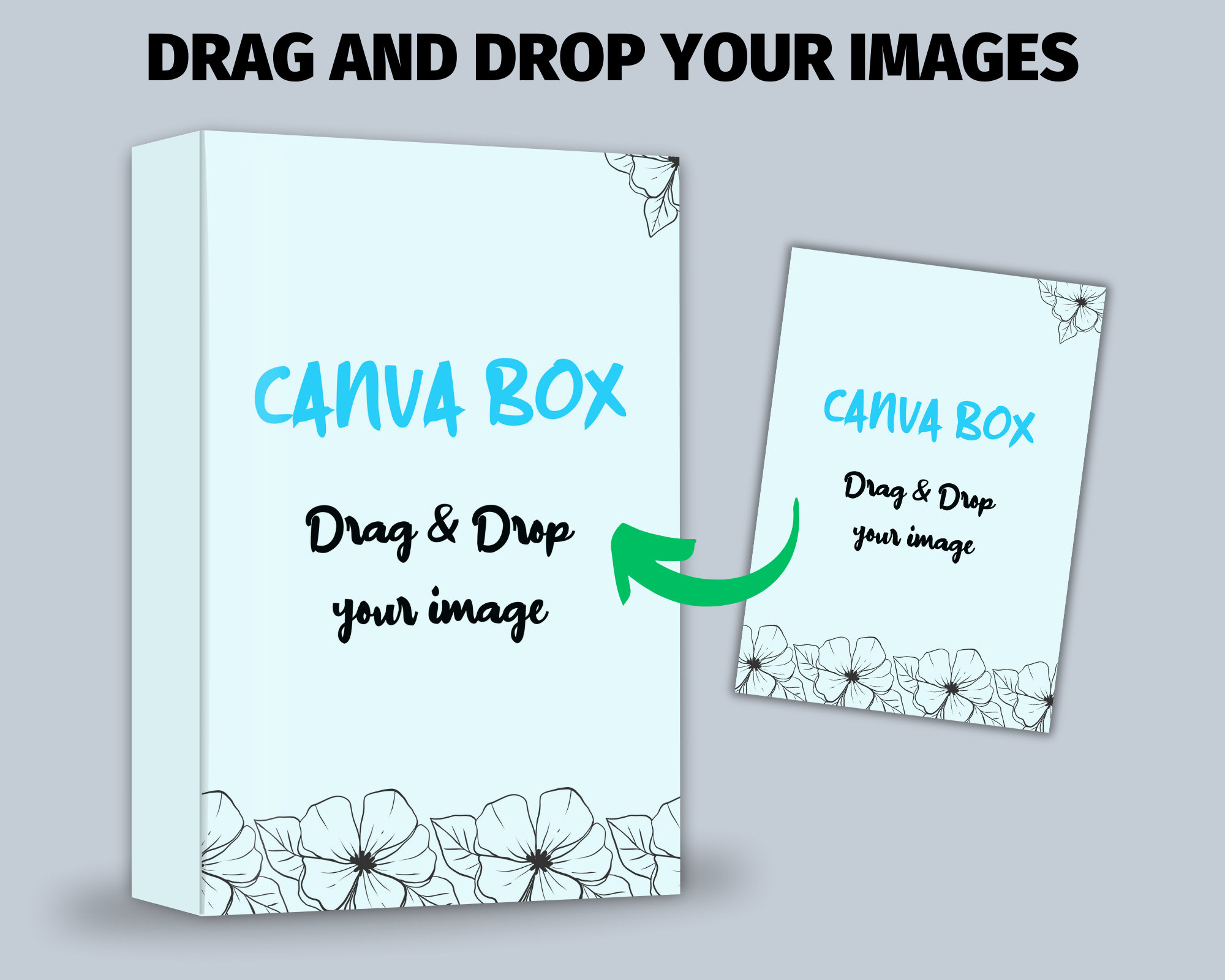 Box Mockup Canva Template, Product Box Mockup Display, DIY Box Template ...