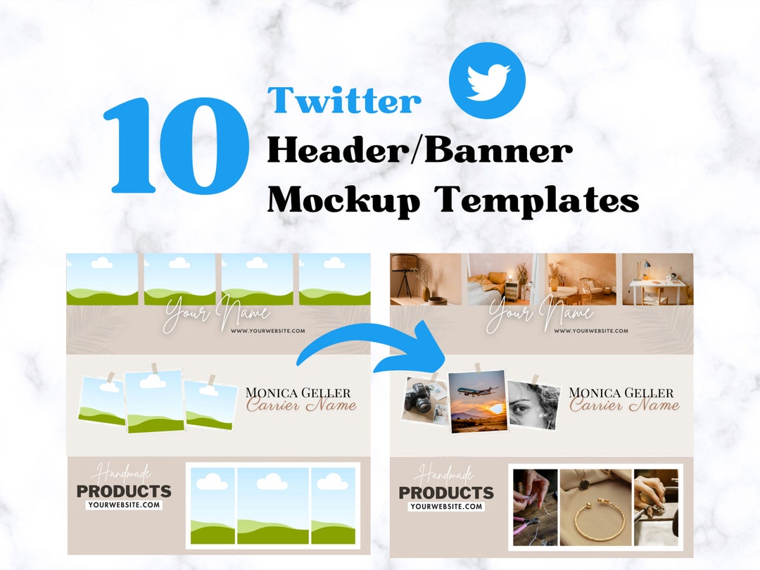 10 Twitter Banners | Twitter Banner Mockup Template | Twitter Cover ...