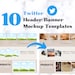 10 Twitter Banners Twitter Banner Mockup Template Twitter Cover Picture ...