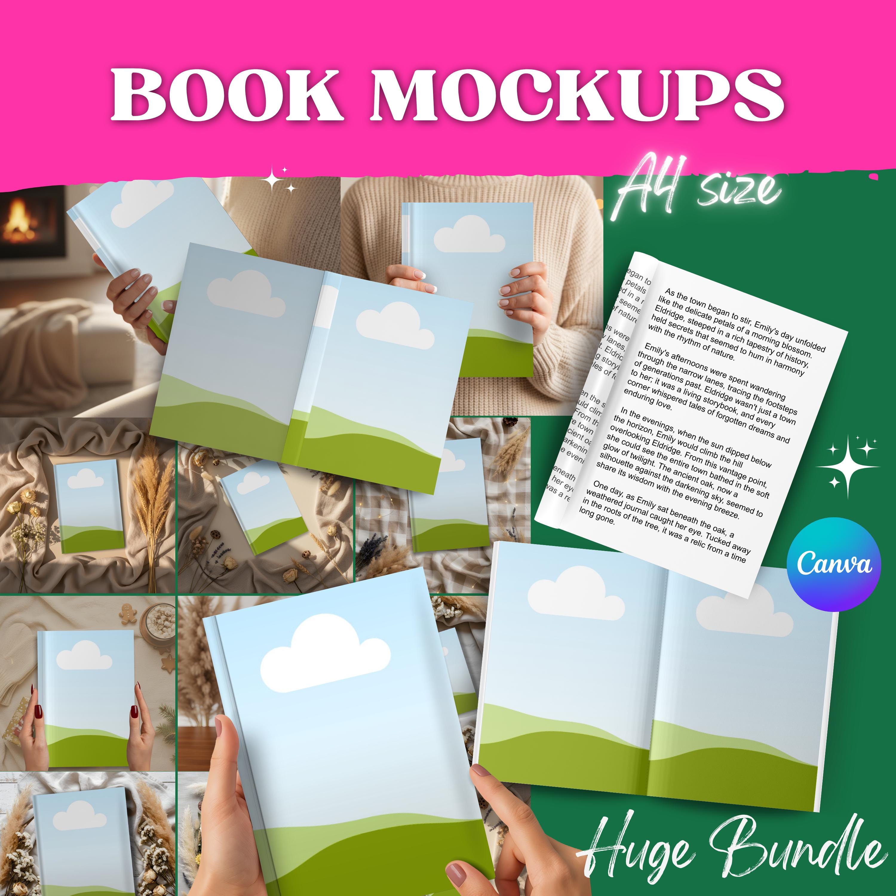 Book Mockup Huge Bundle, Mockup Ebook, 3D Book Mockup, Canva Book ...
