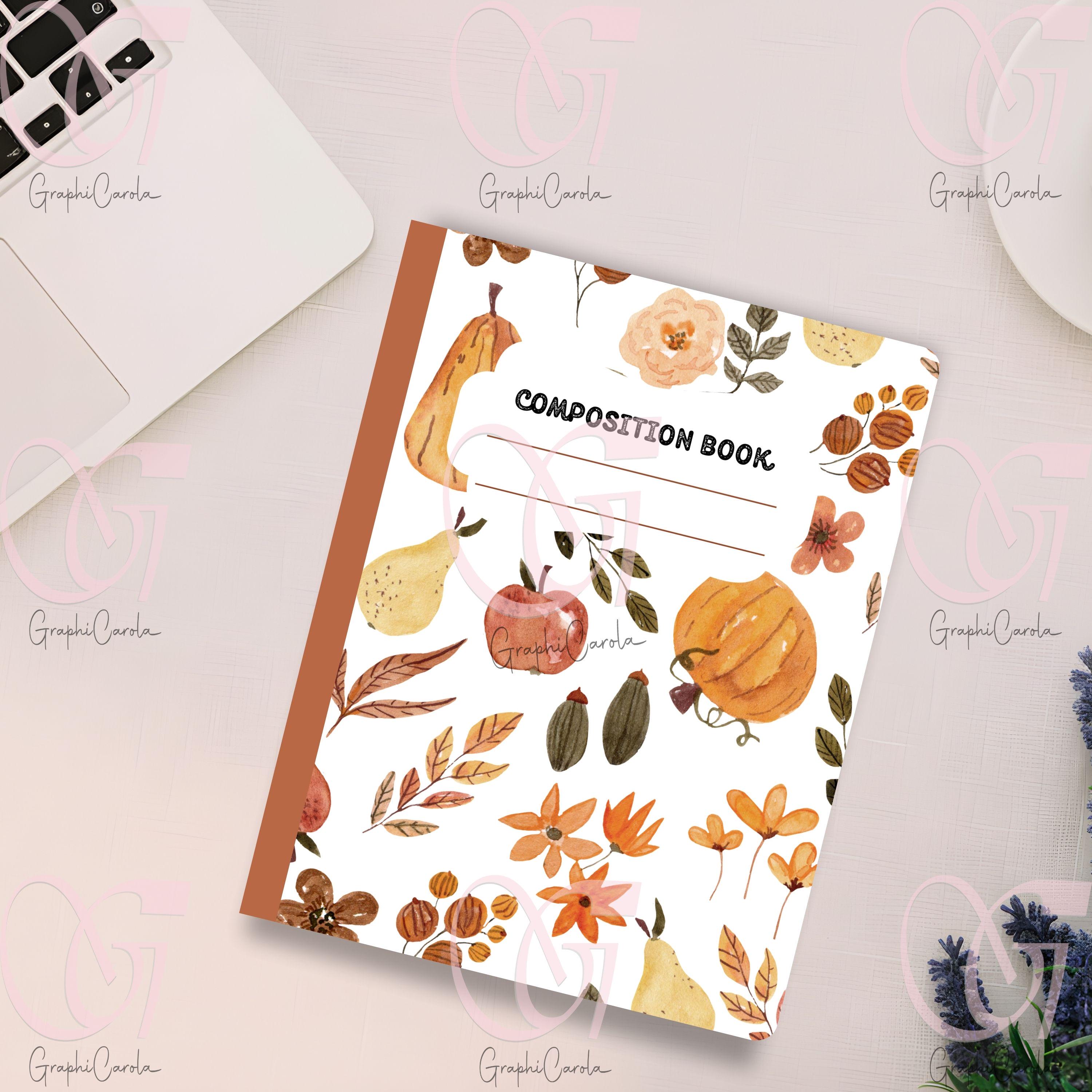 Composition Book Mockup Canva Template, Composition Notebook Easy Drag ...
