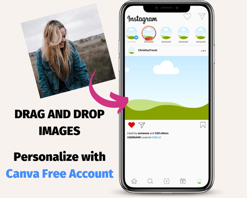 Instagram Mockup Templates Instagram Profile Instagram Account - Etsy