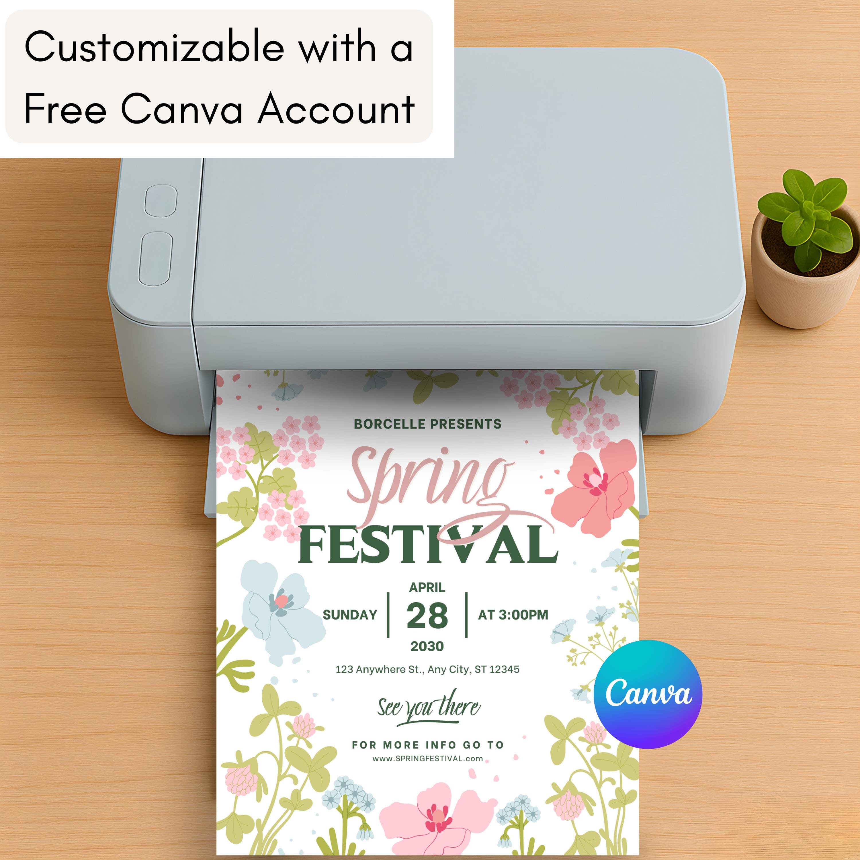 Printer Mockup, Printer Video, Printables Mockup, Page Printer Template ...