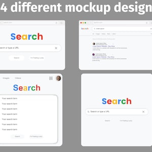 Google Search Template Search Engine, Canva Template, Browser Digital ...
