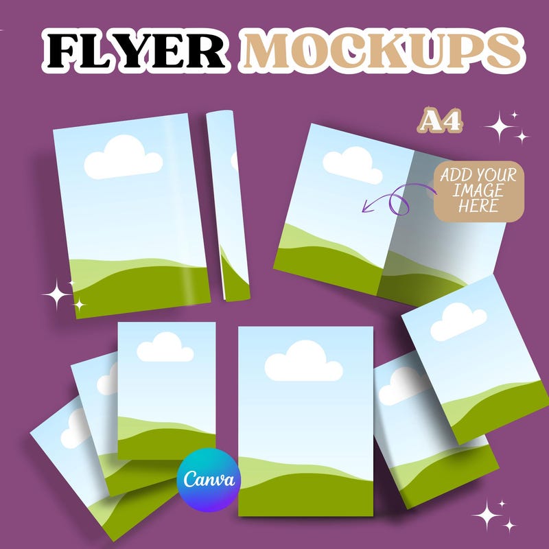 Flyer Brochure Design Mockup - Etsy Australia