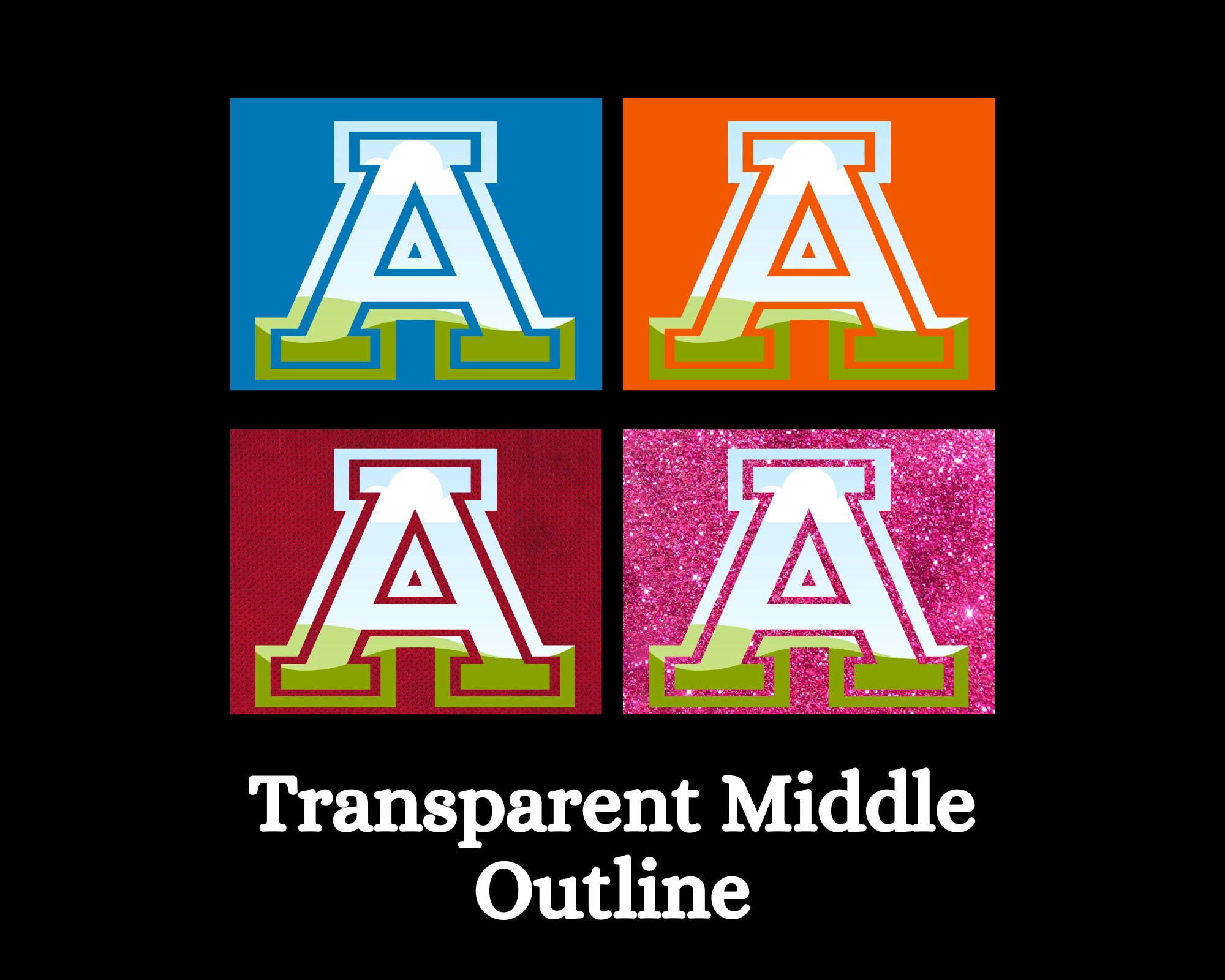 Varsity Canva Letters Font Alphabet Frames Varsity College Custom ...