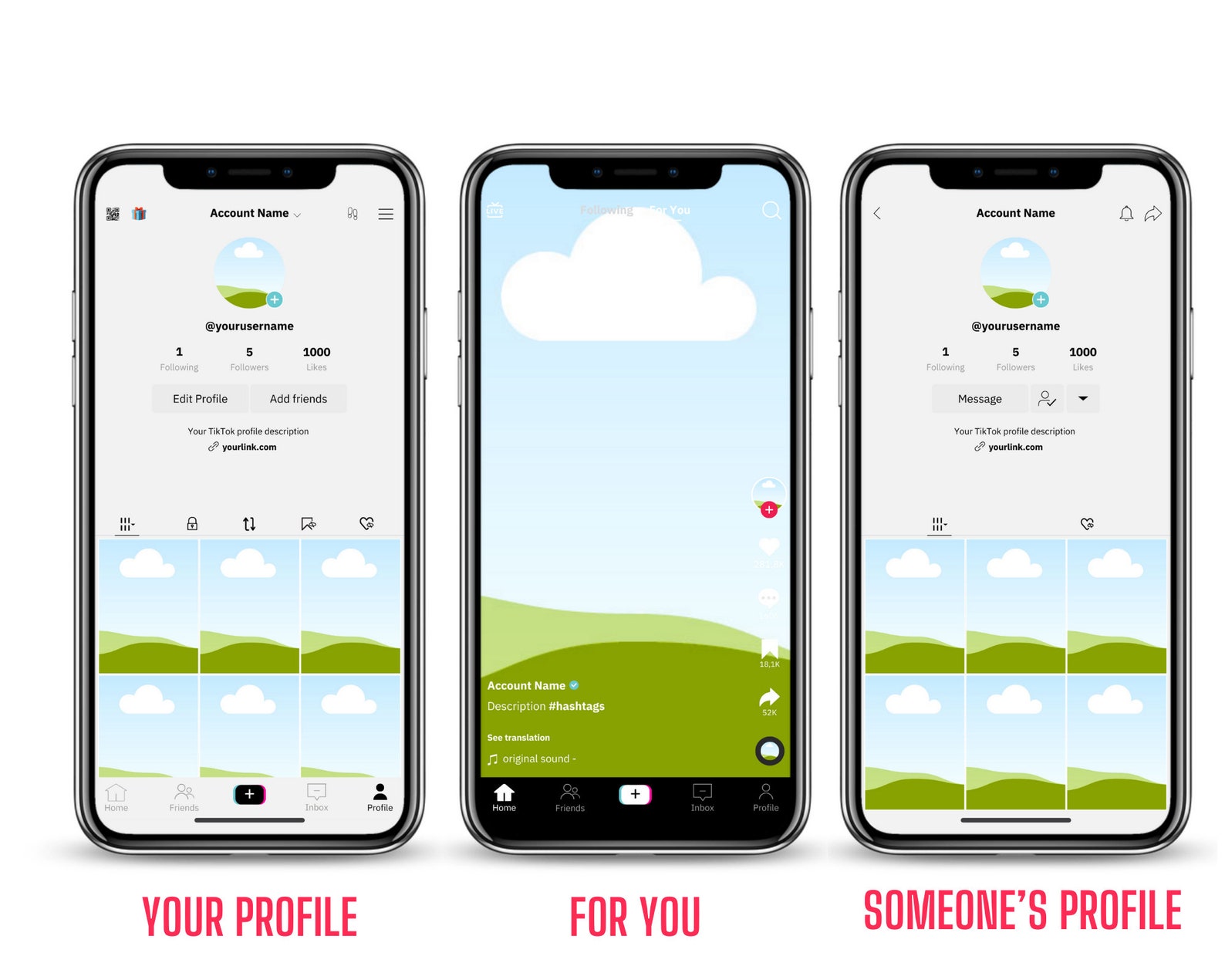 Editable Mega Bundle Social Media Mockups Facebook Tiktok Instagram ...