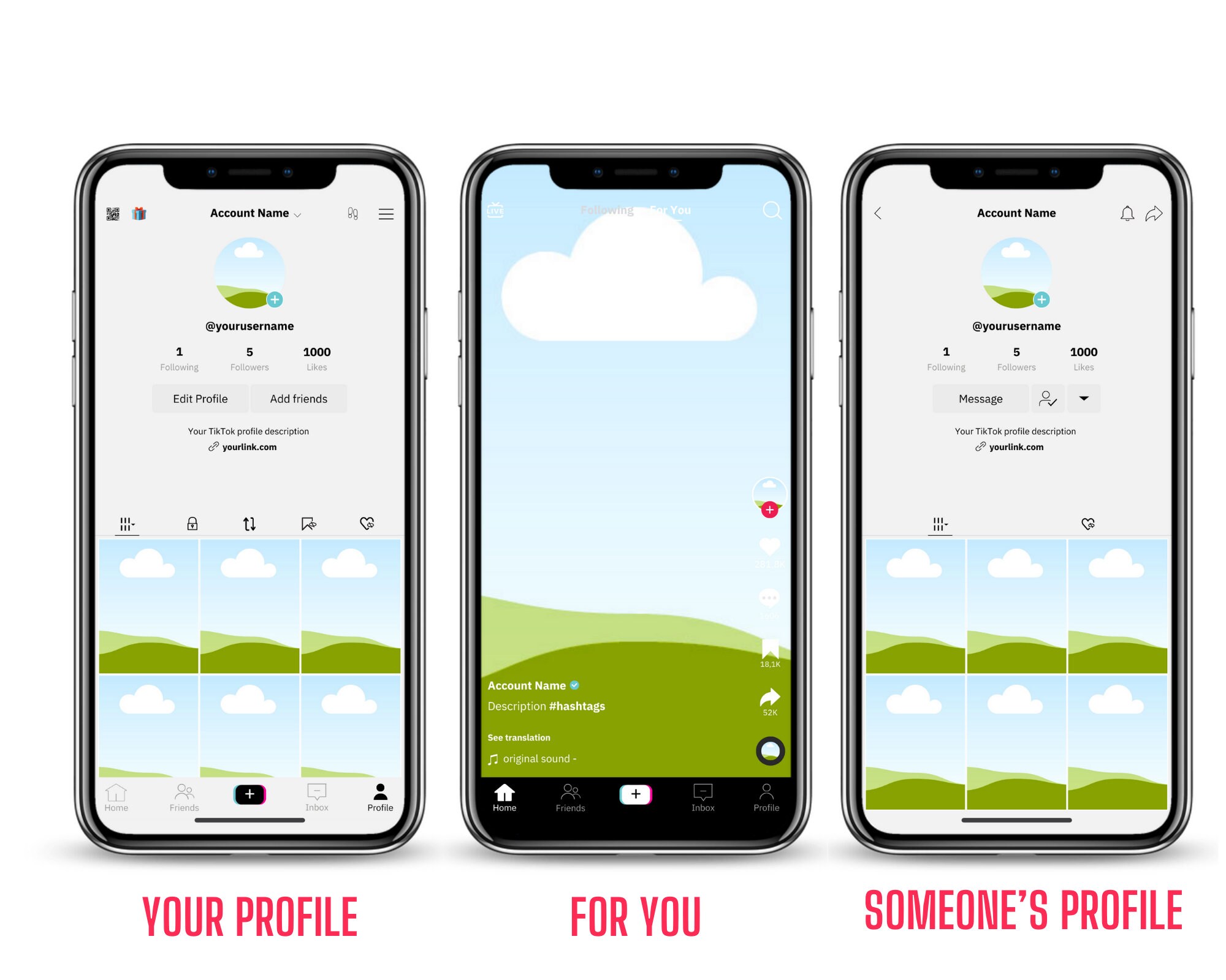 Editable Mega Bundle Social Media Mockups Facebook Tiktok Instagram ...