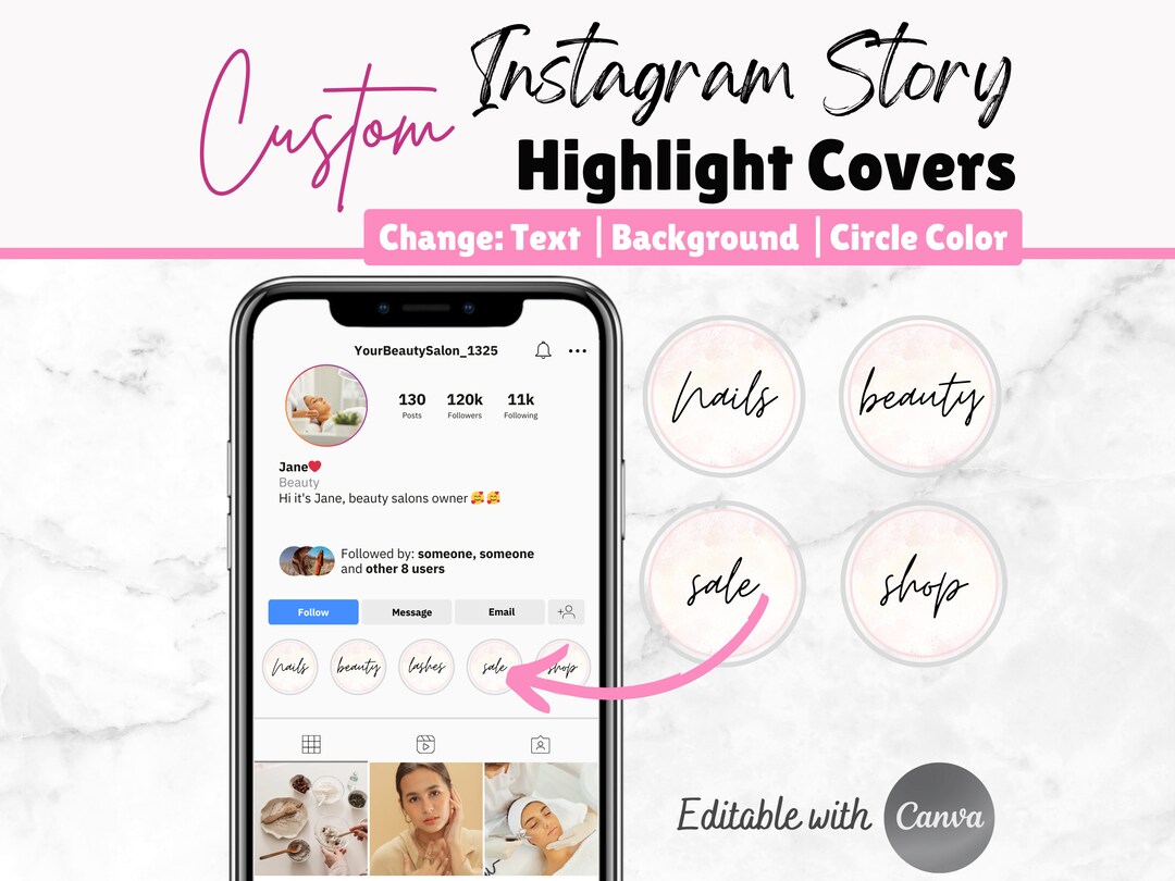 Highlight Covers, Editable Story Highlight Covers, Instagram Covers ...