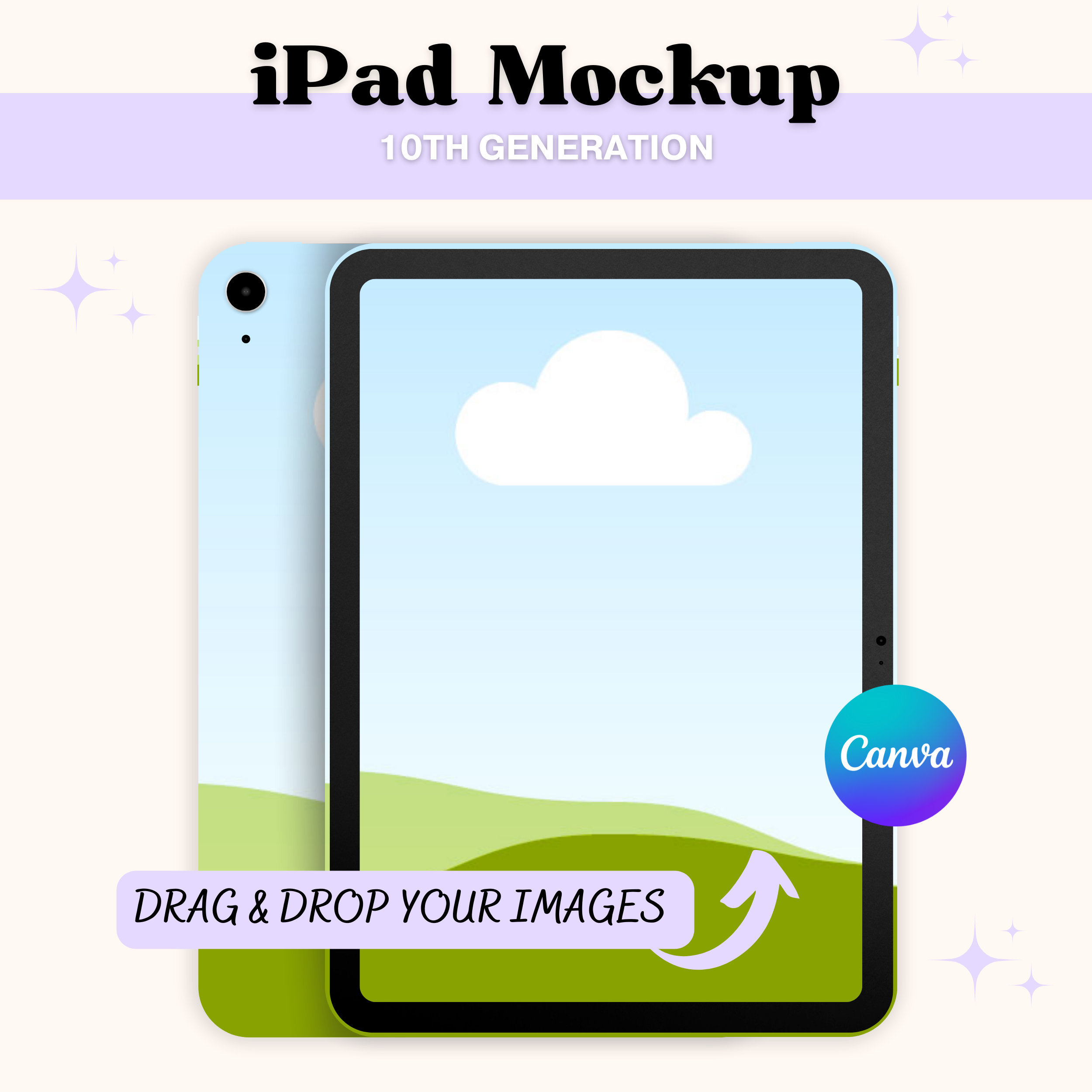 IPad Mockup Canva 10th Generation iPad Template Tablet Case Sublimation ...