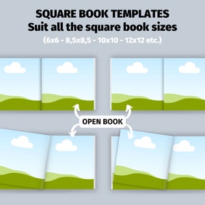 Square Book Mockup, Square Magazine Mockup, Square Coloring Book ...