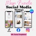 Editable Mega Bundle Social Media Mockups Facebook Tiktok Instagram ...