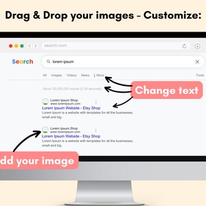 Google Search Template Search Engine, Canva Template, Browser Digital ...