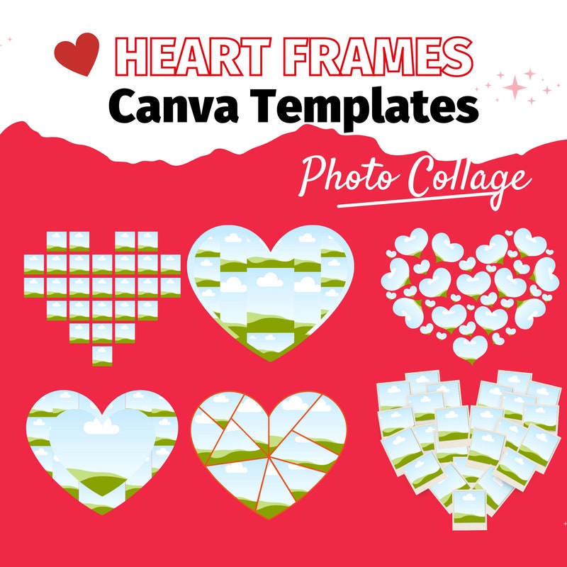 Heart Collage - Etsy