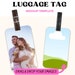 Sublimation Luggage Tags, Mockup, Luggage Tags Personalized, Leather ...