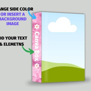 Box Mockup Canva Template, Product Box Mockup Display, DIY Box Template ...