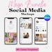 Editable Mega Bundle Social Media Mockups Facebook Tiktok Instagram ...
