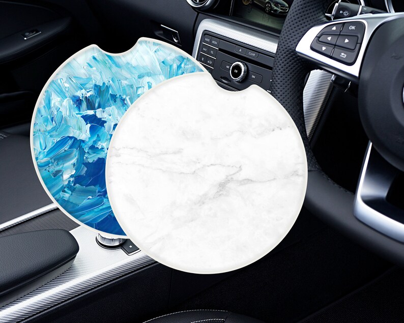 Coaster Template, Car Coaster Printify, Canva, Digital Mockup ...