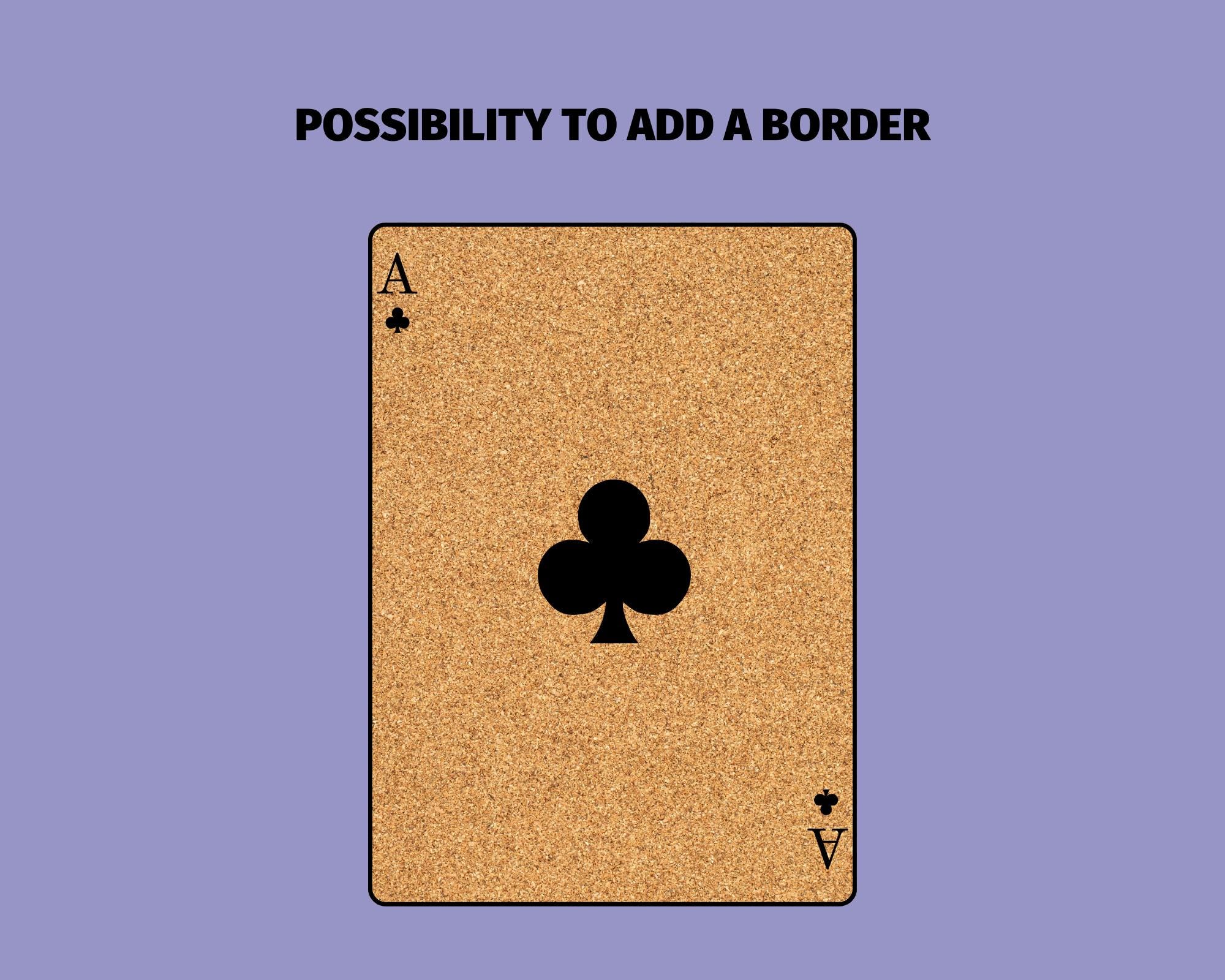 Playing Cards Template, Poker Cards Mockup, Custom Cards Ace Blank ...