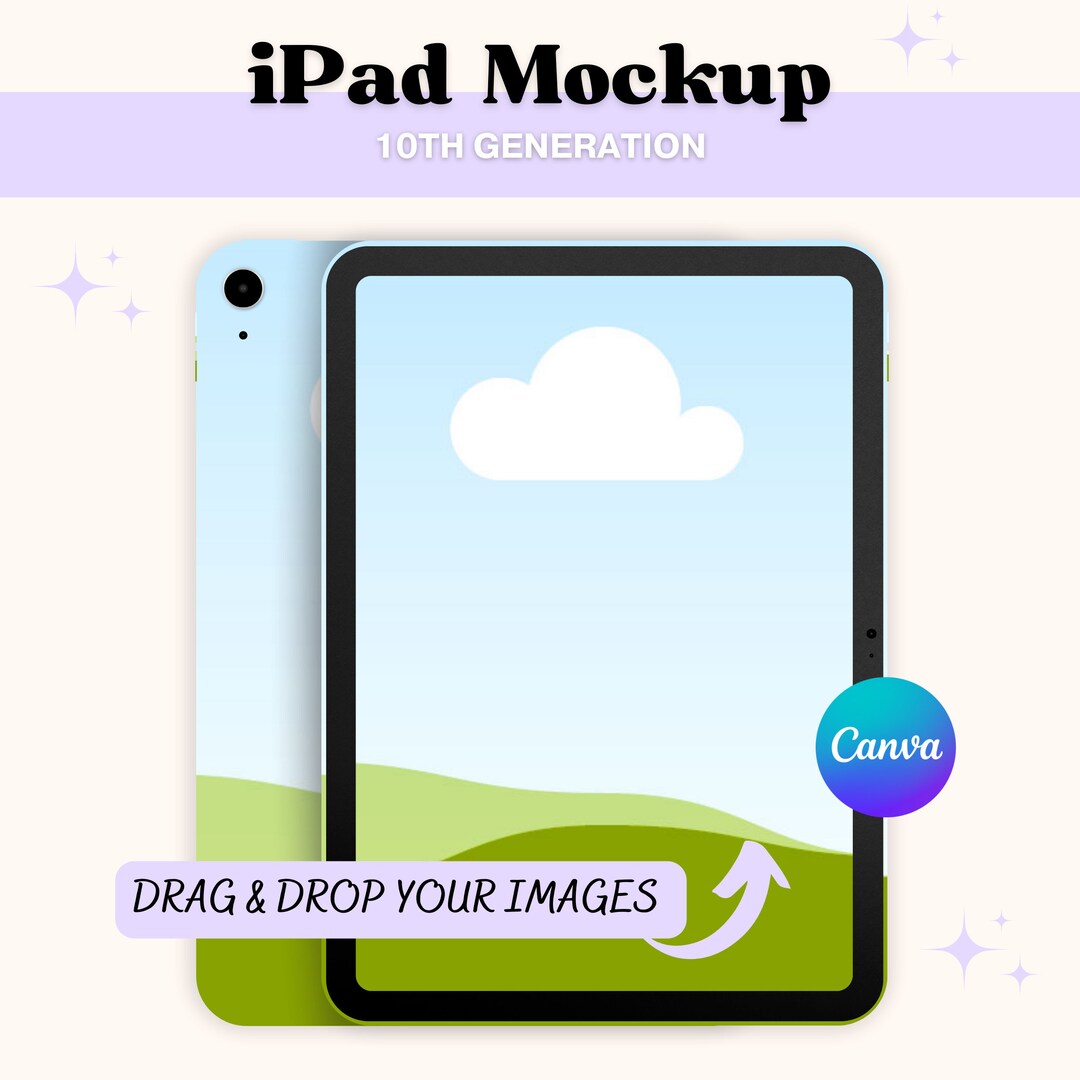 IPad Mockup Canva 10th Generation iPad Template Tablet Case Sublimation ...