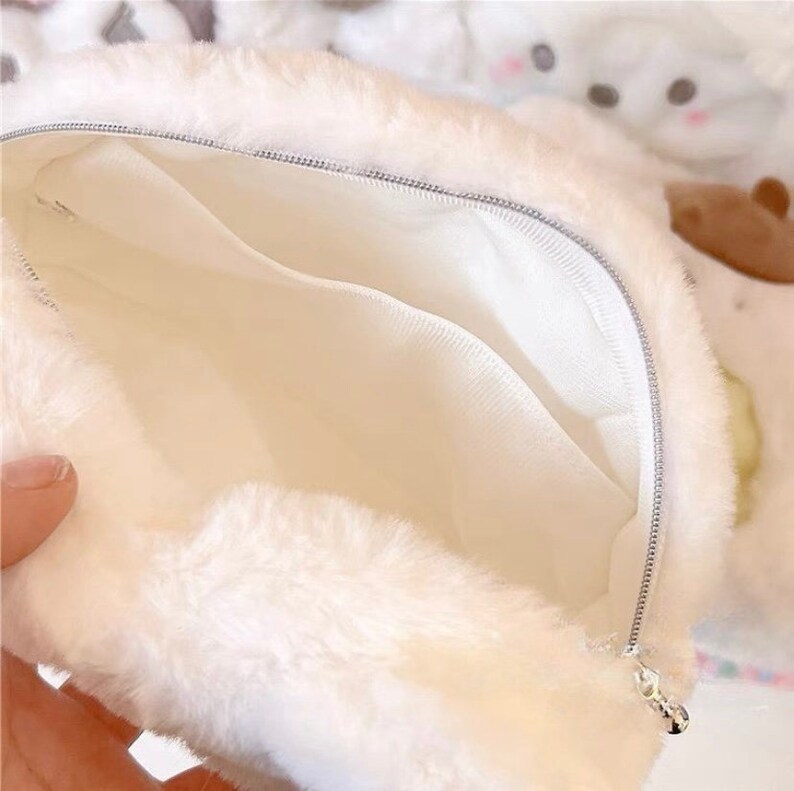 Home-designed Sanrio Fluffy Pencil Case, Stationary Holder, Kuromi ...