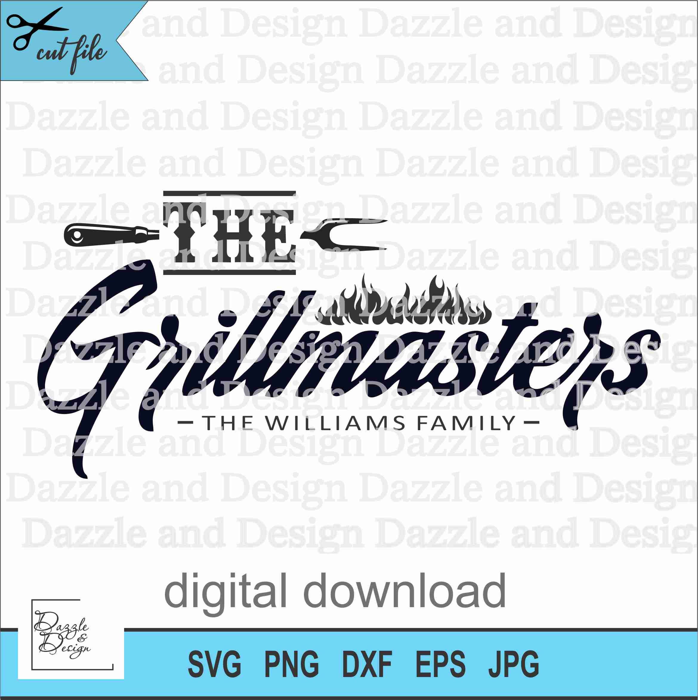 Grillmaster SVG File, Grill Master (includes Svg, Eps, Dxf, Png, Jpeg ...