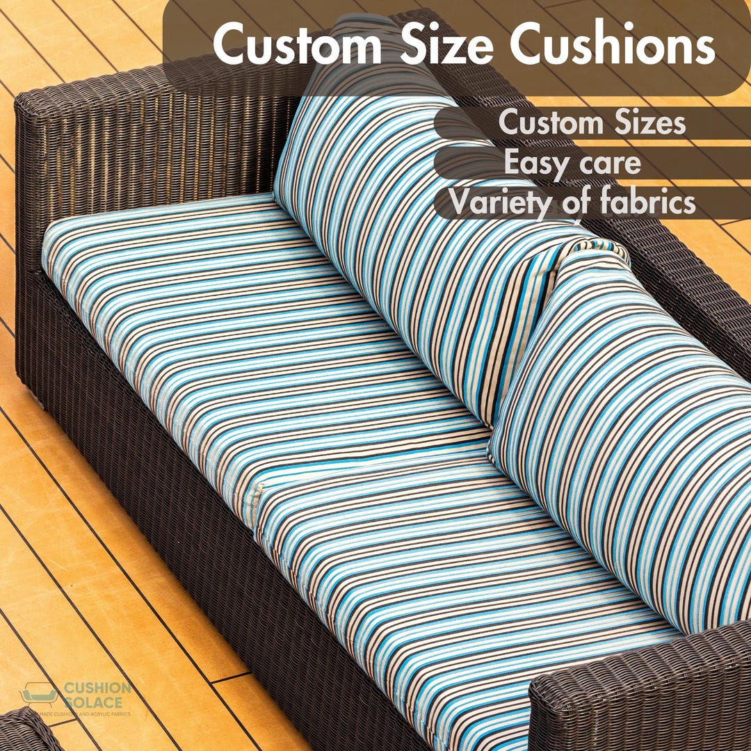 Custom Sofa Cushion, 50+ Colors, Custom Shape, 8 Years of Warranty ...