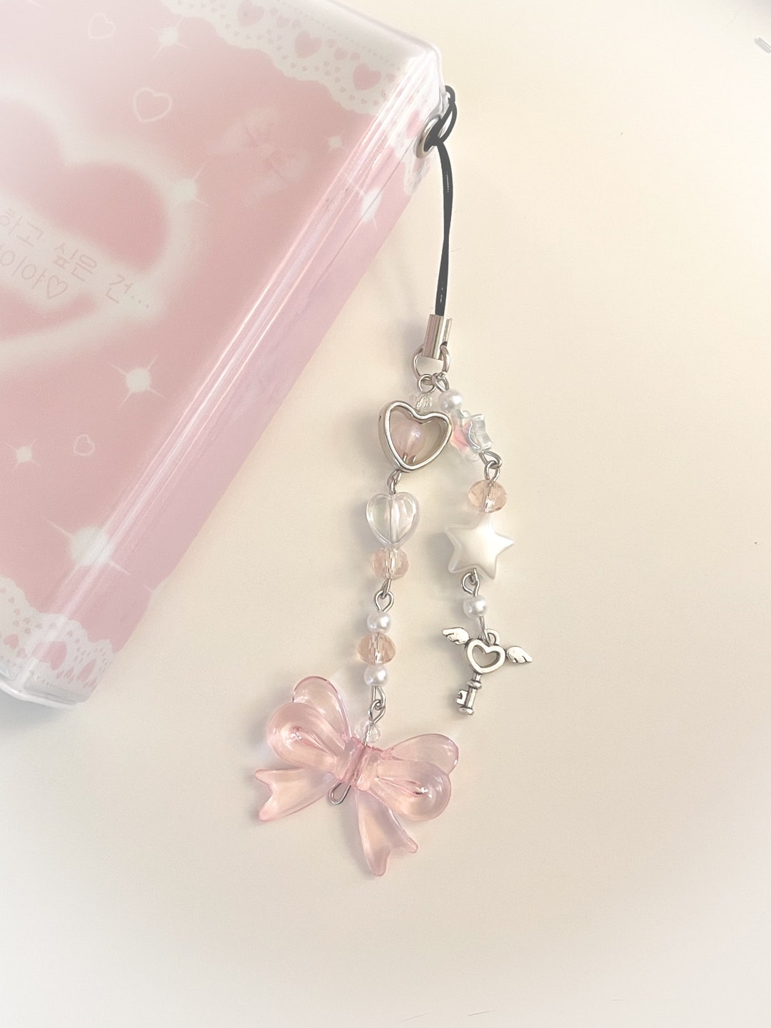 Pink Keychain - Etsy