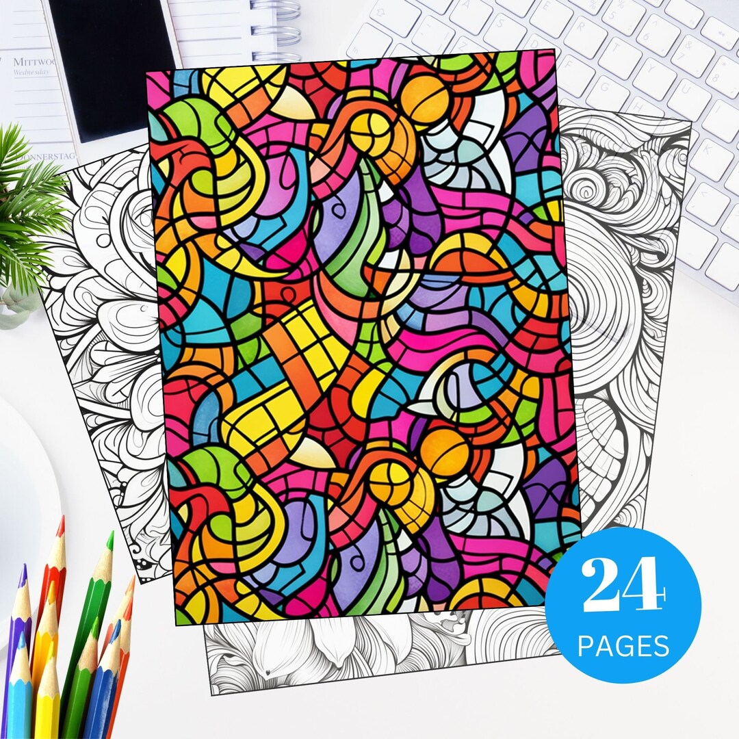 24 Mindfulness Patterns Coloring Pages Mindfulness Pattern Coloring ...