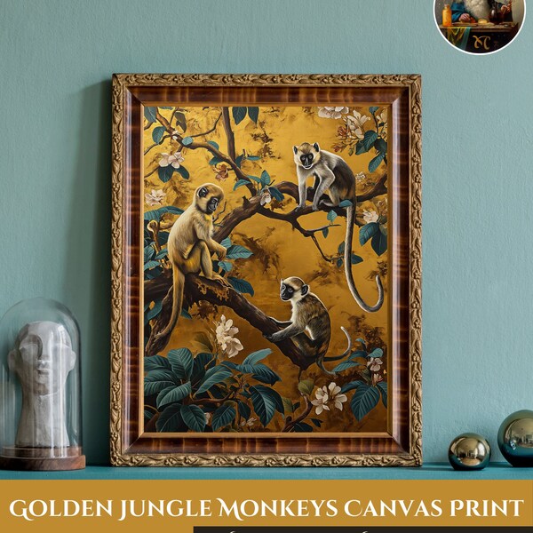 Monkey Art Print - Etsy