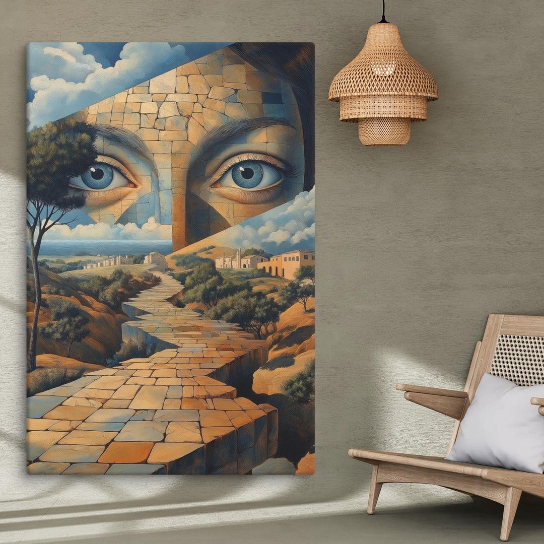 Surreal Dreamscape Pathway Wall Art | Unique Surrealist Landscape ...