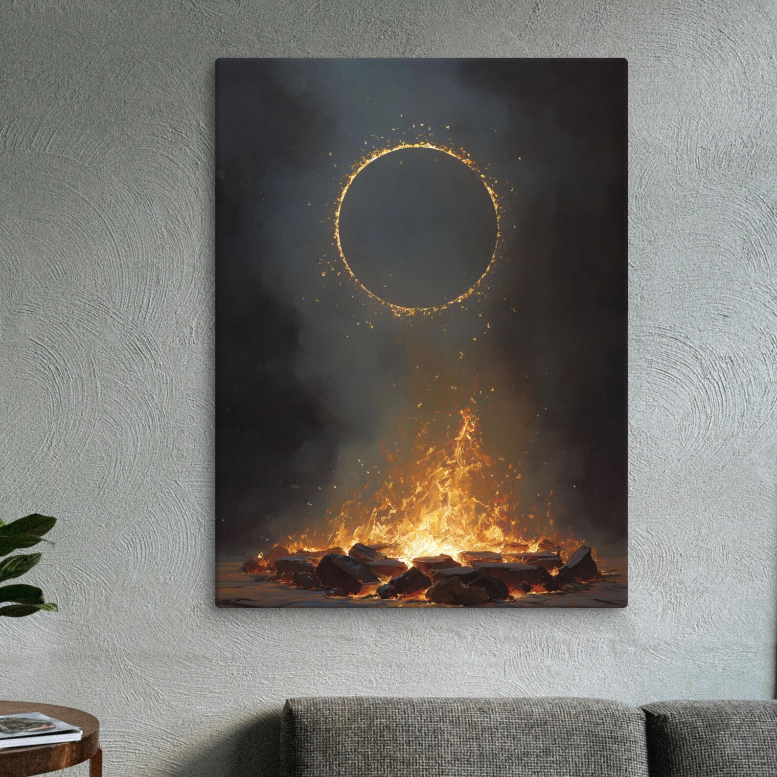 Fireplace Wall Art – Wall Art for Fireplace Mantel, Ember Portal ...