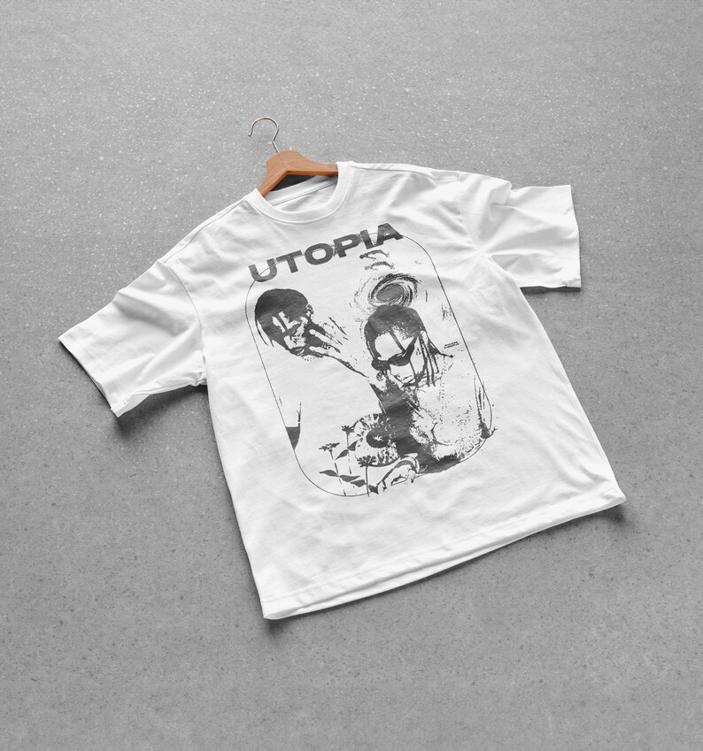Travis Scott Utopia Album Graphic T-shirt Concert Music Hip Hop Rapper ...