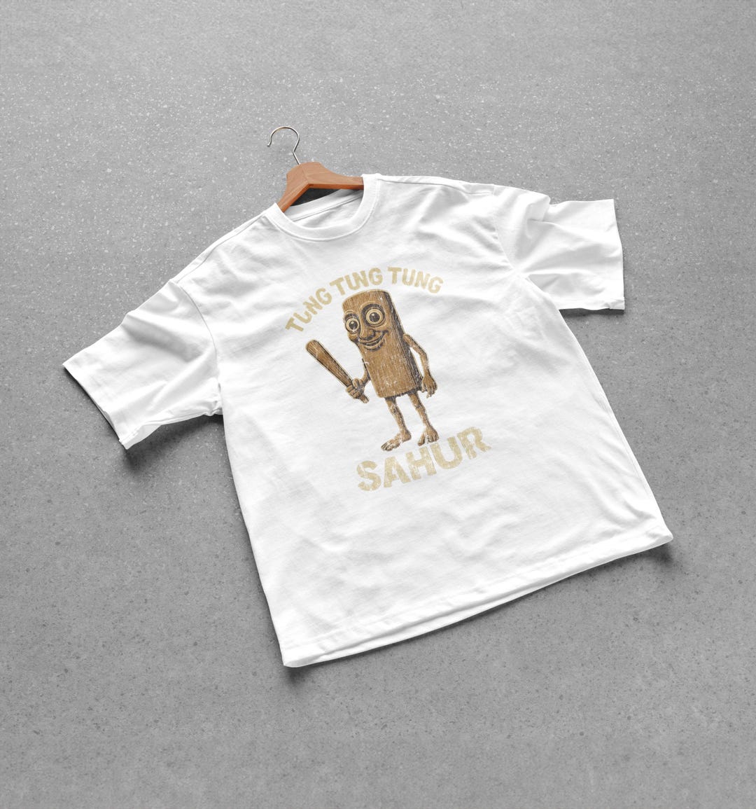 Tung Tung Tung Sahur Funny Baseball Bat Meme T-shirt, Italian Brainrot ...