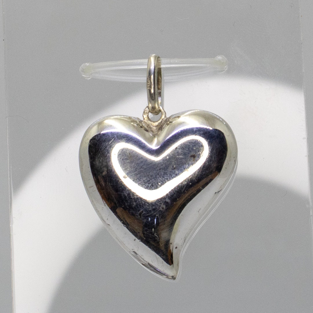 Enchant With Love Unique Hearts Charm Pendant in Silver - Etsy