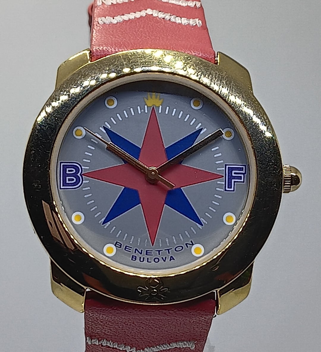 Benetton by Bulova Vintage Quartz Watch Stylish, Authentic Retro - Etsy
